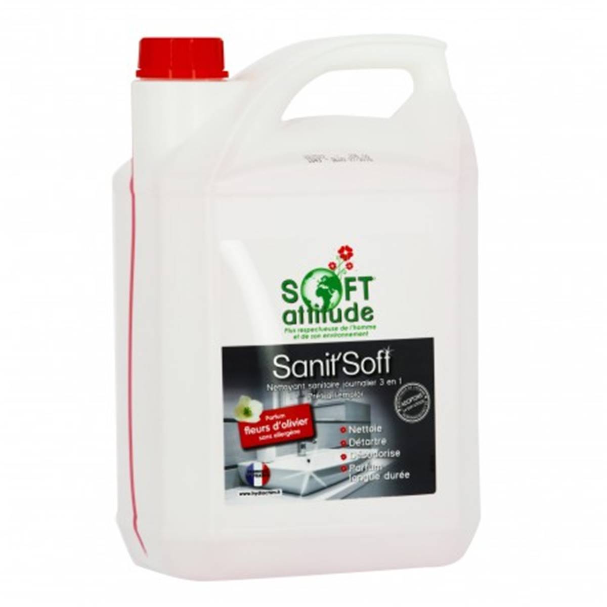 Détartrant sanitaires - SANIT'SOFT - Bidon 5L
