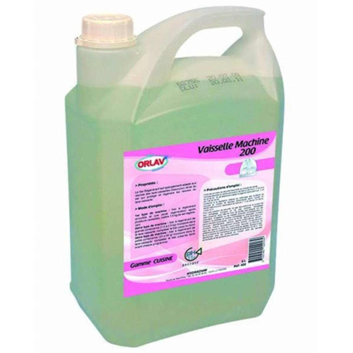 Lessive liquide machine eau moyennement calcaire - ORLAV - Bidon 5L